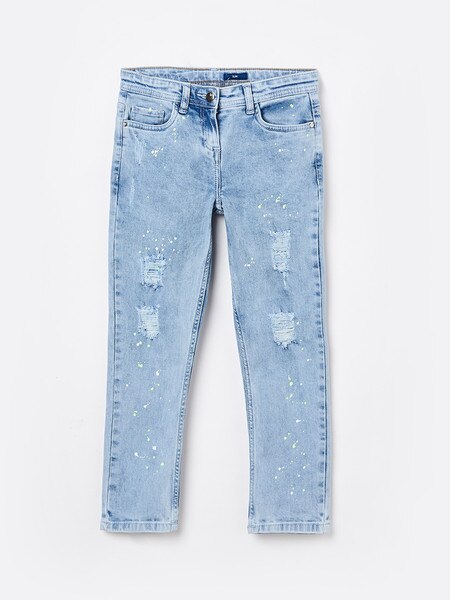 Girls Blue Skinny Fit Jeans
